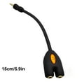 Two Way 35mm Headphone Jack Splitter Aux Stereo Earphone Earbuds Y Audio Split Adapter Usb C