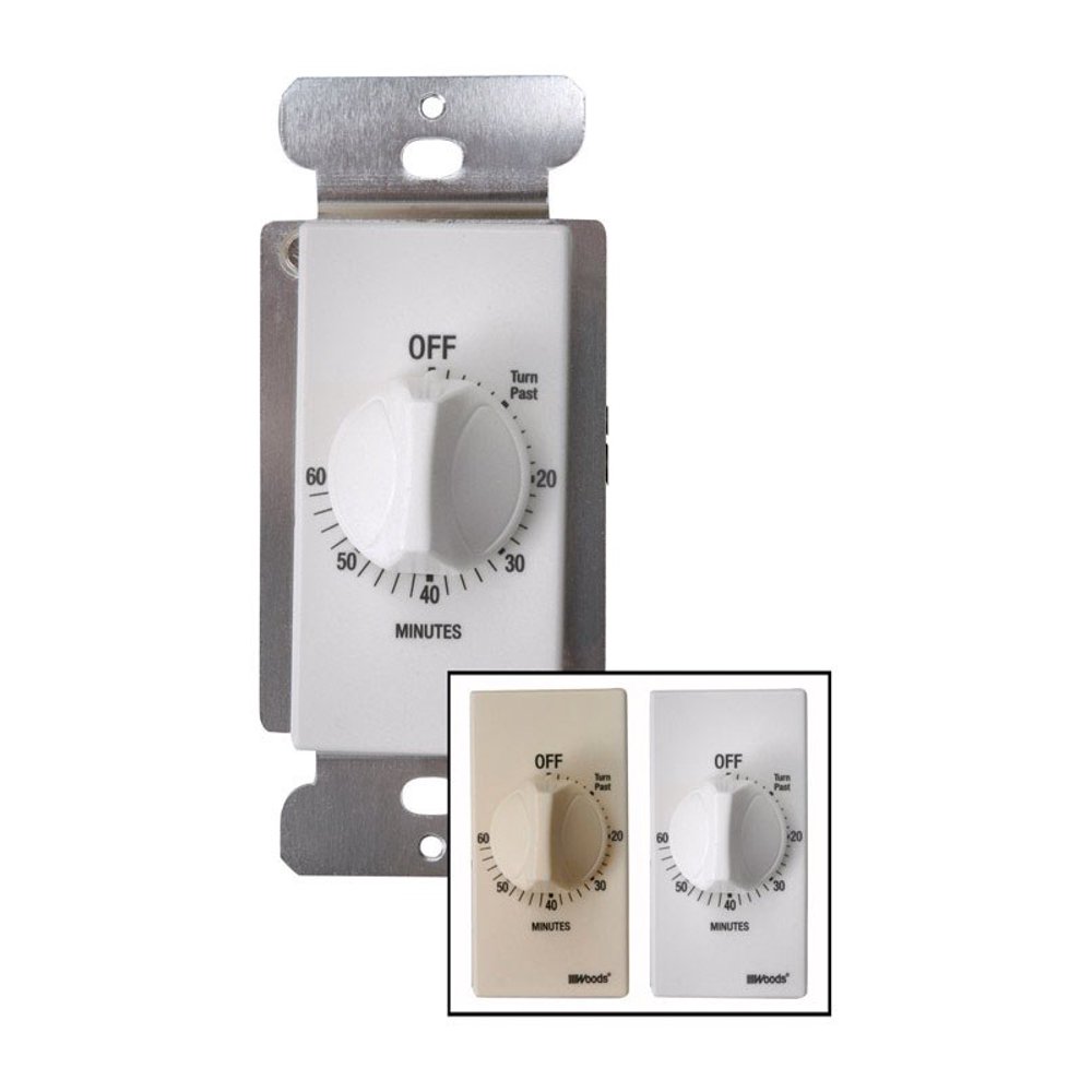 Woods 59723WD 60-Minute In-Wall Mechanical Spring Wound Timer with ...