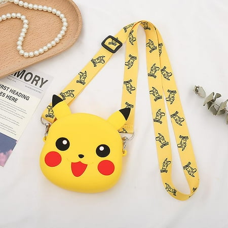 Pokemon Cartoon Pikachu Charmander Squirtle Kawaii Silicone Coin Purse ...