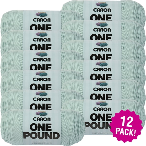 Caron One Pound Yarn - Pale Green, Multipack of 12 - Walmart.com ...