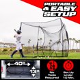 GoSports Baseball & Softball Portable Backstop Practice Net - 10 x 8 ft ...