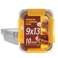100 PACK - Disposable Durable Oval Roaster Pan - Turkey Roasting Pans ...