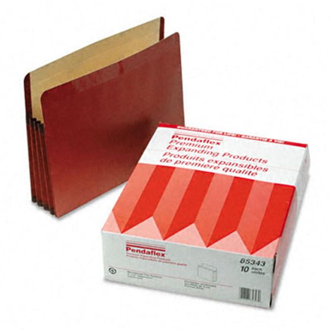 Esselte Pendaflex Premium Reinforced File Pockets - Red Fiber/Manila ...