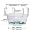Hanging Basket Watering Tray 10 Inch Clear Plastic Plant Saucer Drip ...