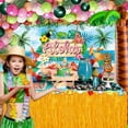 7x5ft Hawaiian Luau Party Backdrop Tropical Summer Flamingo Palm Leaves ...