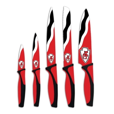 The Sports Vault - NFL 5 Piece Kitchen Knife Set, Green Bay Packers ...