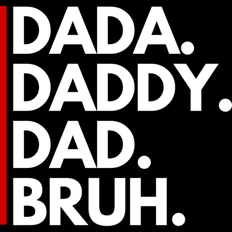 Bruh Text Black White