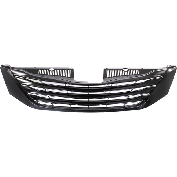 Grille Assembly Compatible With 2011-2017 Toyota Sienna Black Shell and ...