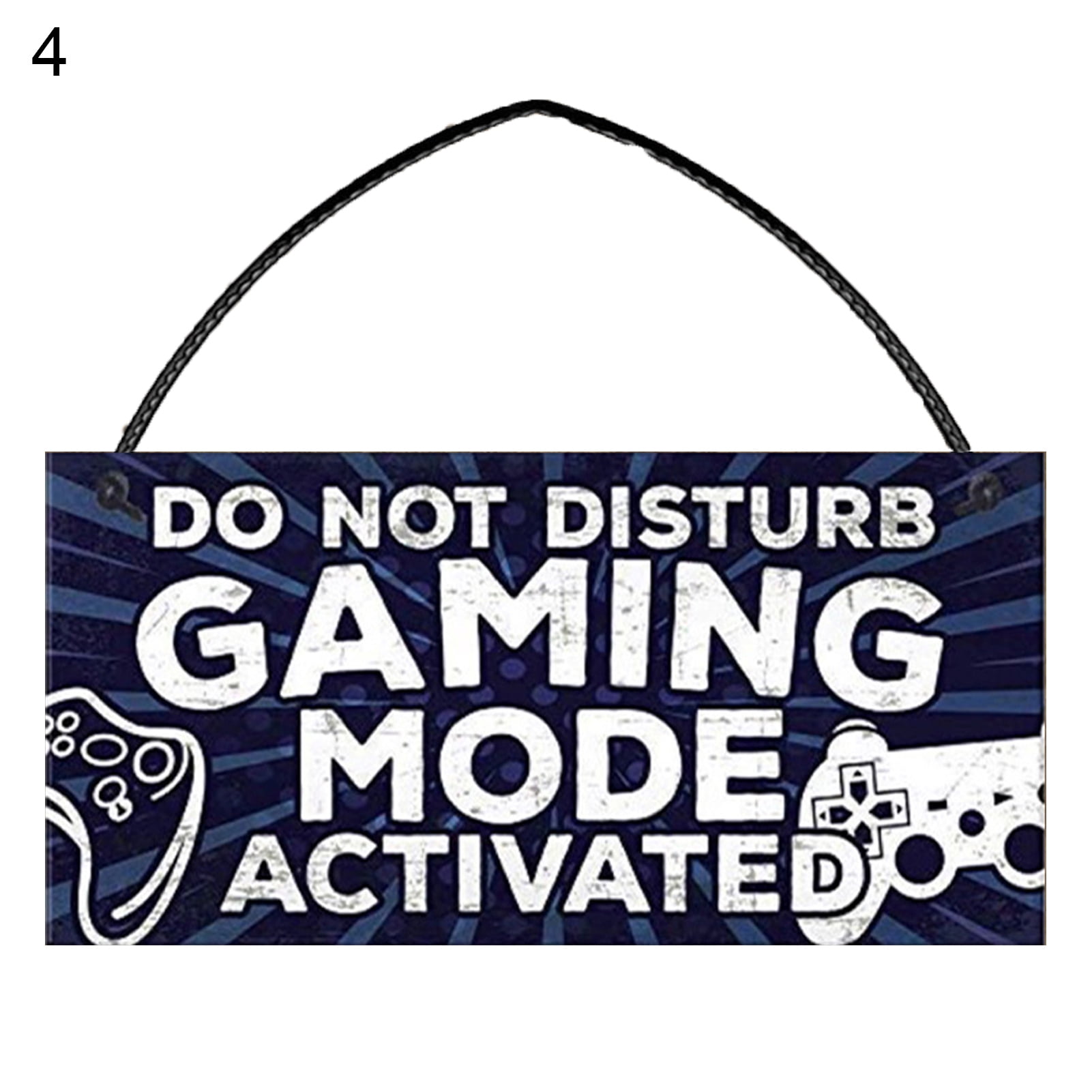 Yoone Wooden Hanging Plaque Sign Player Game Bedroom Gift Pendant Home ...