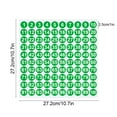 1 Inch 1 to 100 Number Combination Sticker Sheets for Note Decoration ...