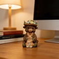 Cow Sculpture Desktop Ornament Figurine for Home and Realistic Farm ...