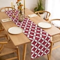 Abstract Art Cotton Linen Table Runner Geometric Medieval Circular ...