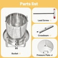 Mesh Beeswax Press Machine, Stainless Steel Honey Extractor, Manual ...