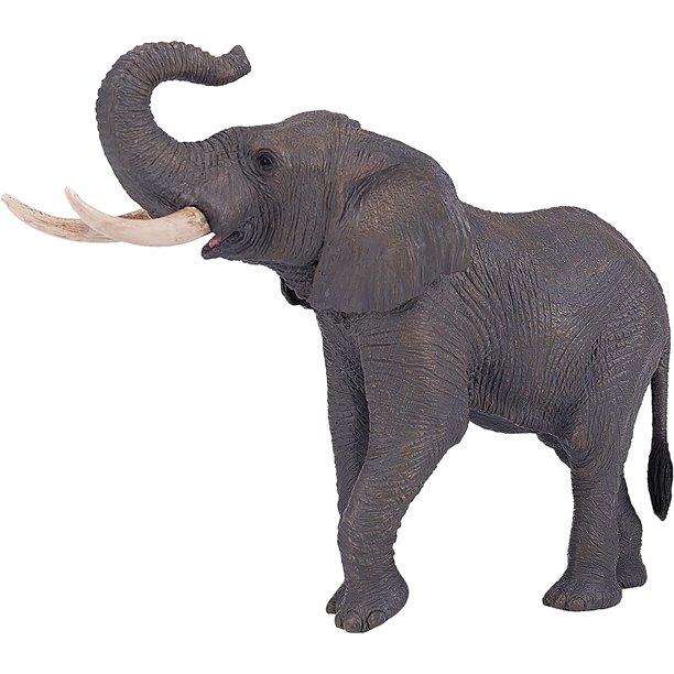 MOJO African Elephant Realistic International Wildlife Hand Painted Toy ...