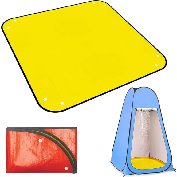 39.5" Camp Shower Tent Bottom Mat, Non Slip Changing Tent Bottom Pad ...
