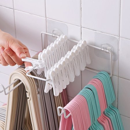 Hangers Organizer Rack Clothes Storage Closet Hanger Storage Stand ...