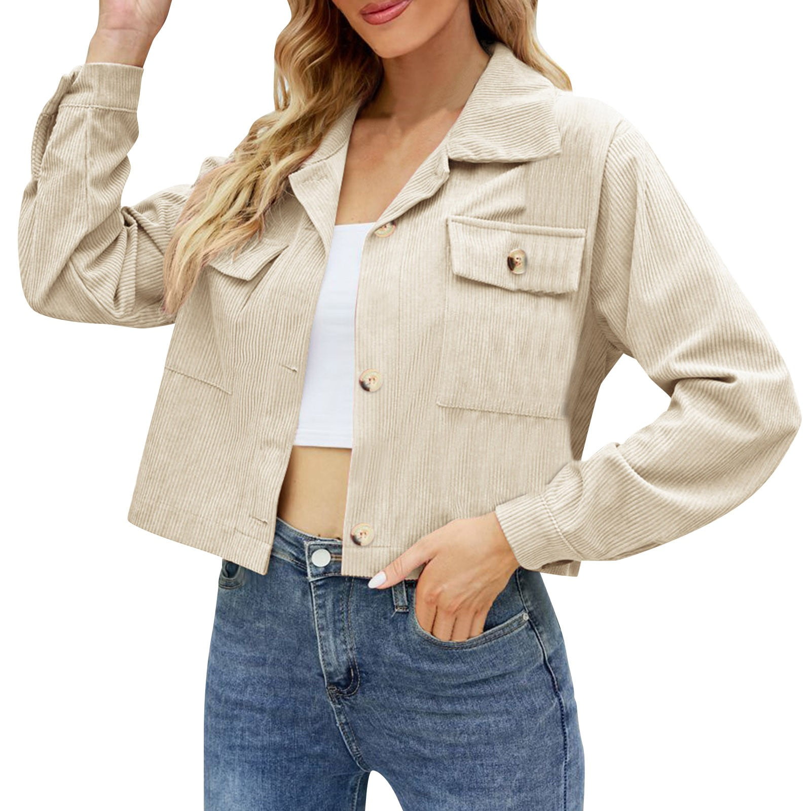 Click here for Byhong Womens Casual Stand Collar Thickened Solid... prices