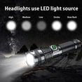 HEJULIK LED Flashlight,USB Zoomable Tactical Flashlights with High ...