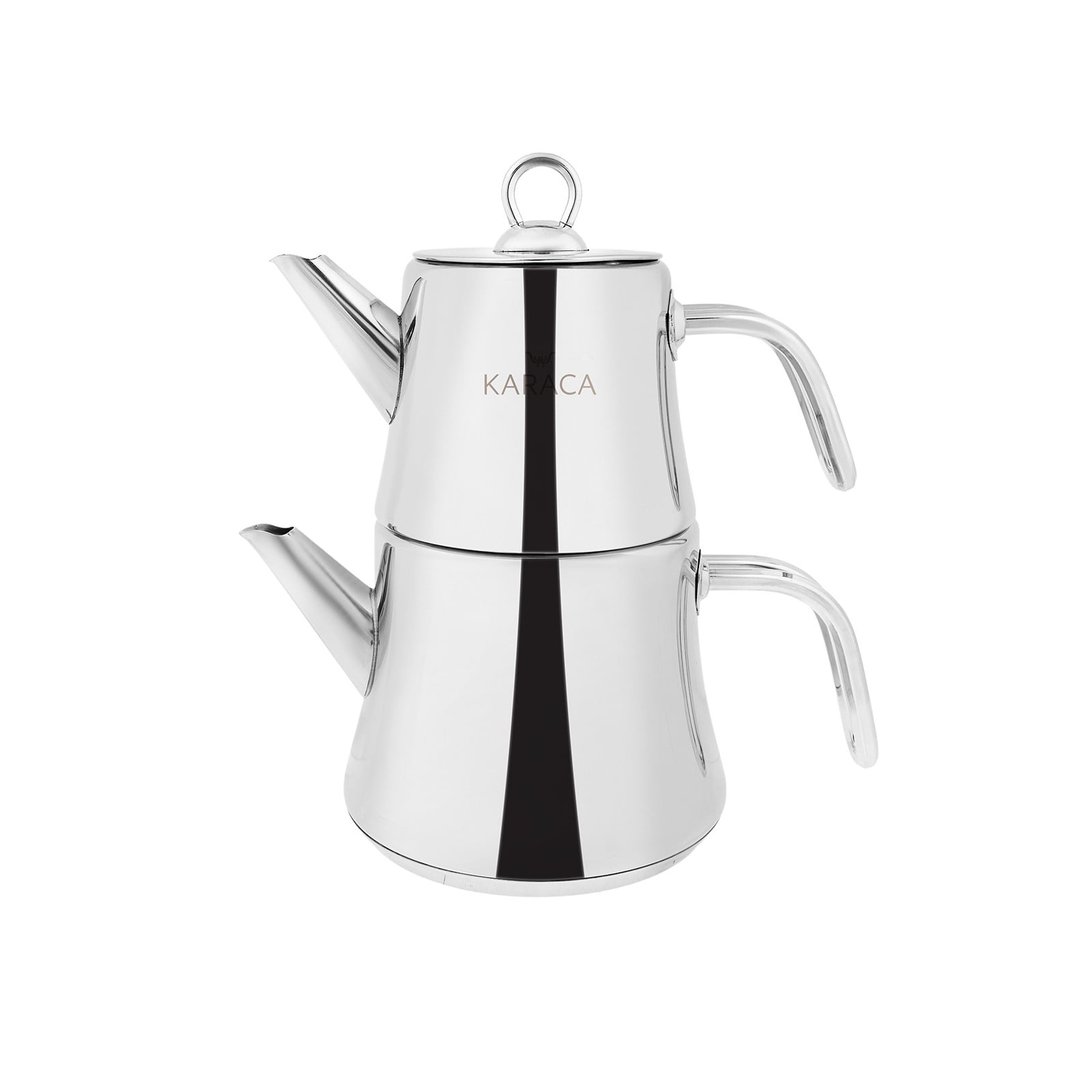 Karaca Stainless Steel Teapot Set of 2 (with Infuser) 2-qt. (1.9 L); 1 ...