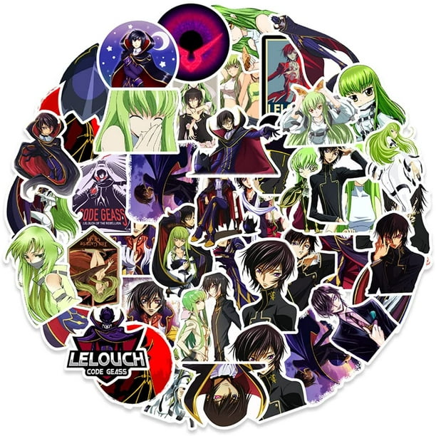 50PCS Anime Code Ge Lelouch of The Rebellion Stickers for Laptop ...