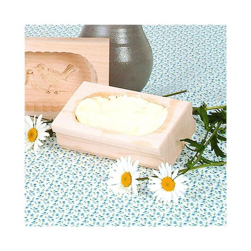 Hand Carved Wooden Rectangular Butter Molds Assorted Patterns Small 4 ...
