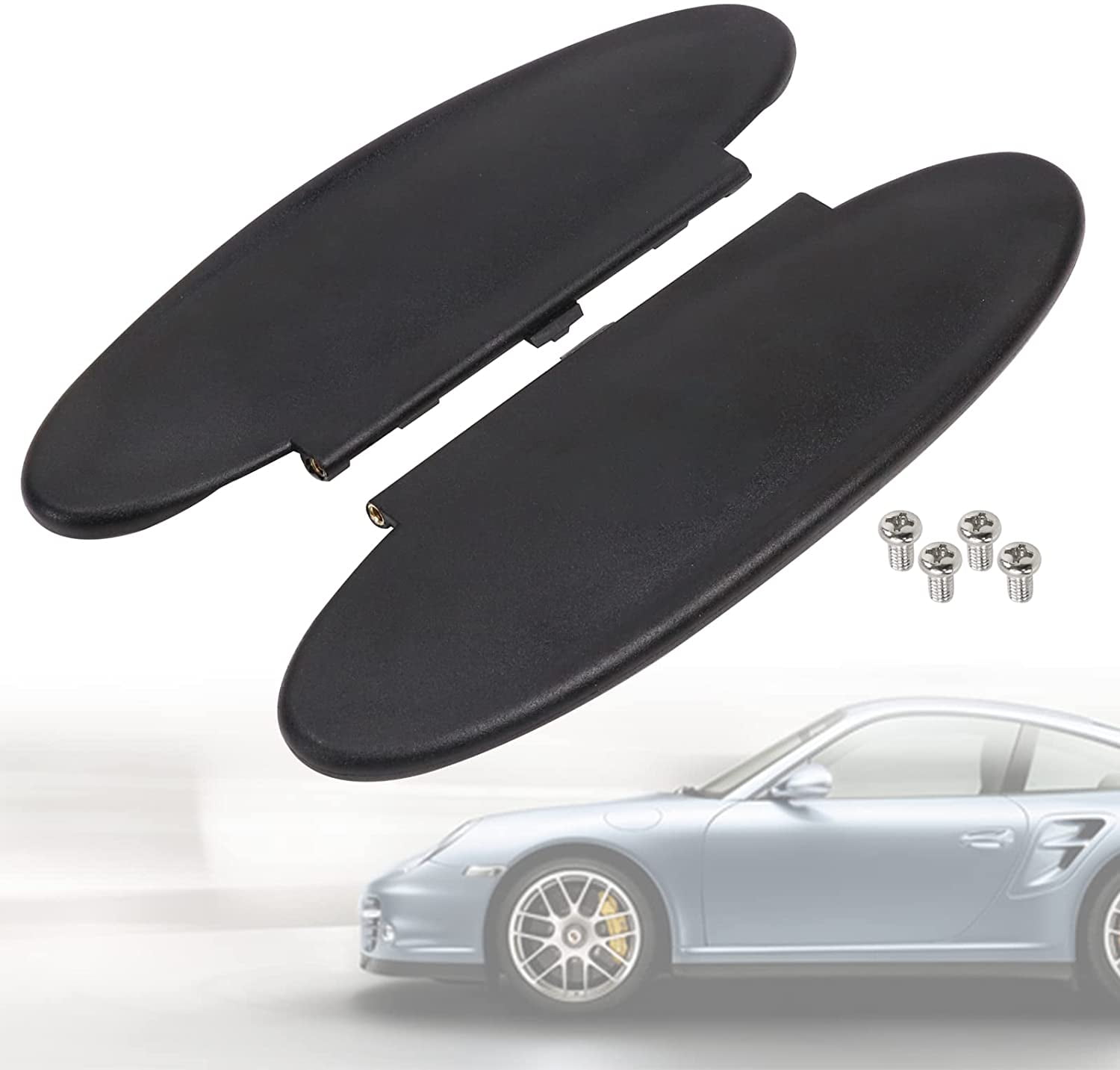 AUFERSun Visor Mirror Covers Visor Lid Cover For 1996-2010 Porsche 996/ ...