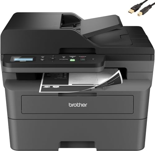 Impresora láser monocromática inalámbrica 3 en 1 Brother DCP-L26, 36 ppm en negro, 250 hojas ...