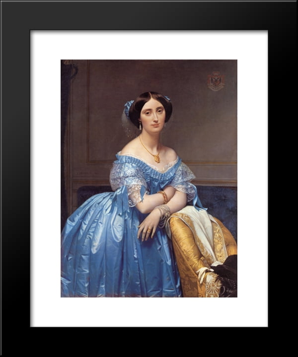 Portrait of the Princesse de Broglie 20x24 Framed Art Print by Jean ...