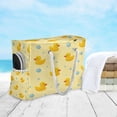 20.5"x15" Large Beach Tote Bag with Rope Handles, Waterproof Nylon ...