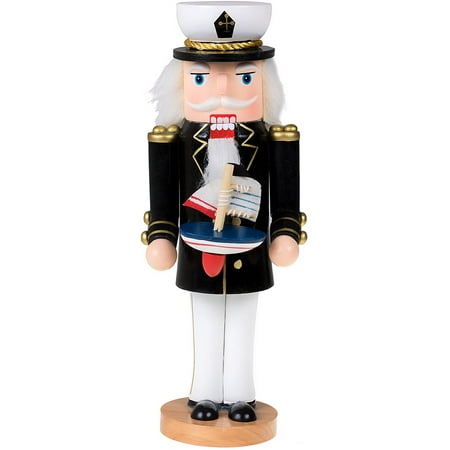 Clever Creations Surfer 10 Inch Traditional Wooden Nutcracker, Festive ...