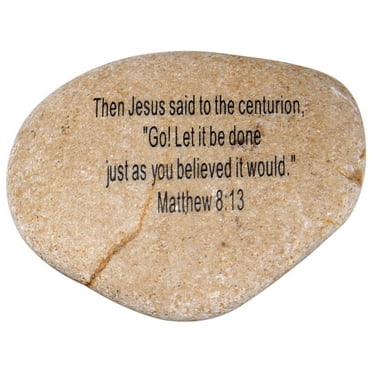 Extra Large Engraved Inspirational Scripture Biblical Natural Stones ...