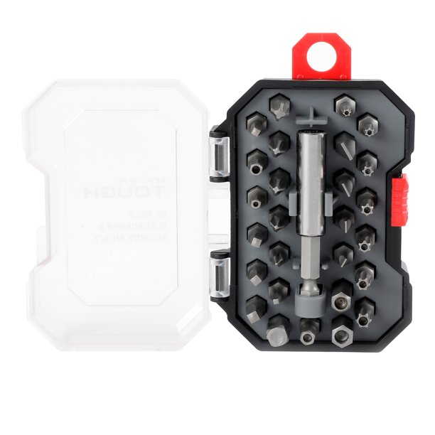 Hyper Tough 28-Piece Steel Screwdriver Bit Set with Storage Case, Model ...