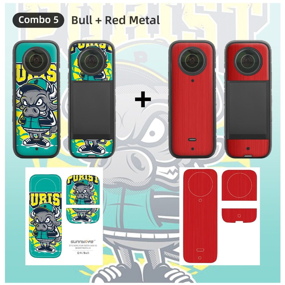 2Sets Accessories Scratch-Resistant Cartoon Camera Sticker Films ...