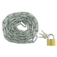 Chain Lock - Steel-O-Chain 4804C/110 black combo - 110cm length / 4mm diameter square - Walmart.com