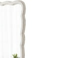 Sintosin Wooden Oblong Rectangular Mirror 16 x 24 inch, White Farmhouse ...
