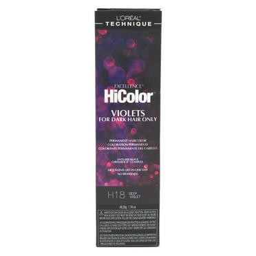 L'Oreal Excellence HiColor H19 True Violet Permanent Hair Tint HC-30651 ...