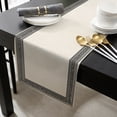 Black Cream Greek Key Table Runner 36 Inches Small - Geometric Greece ...