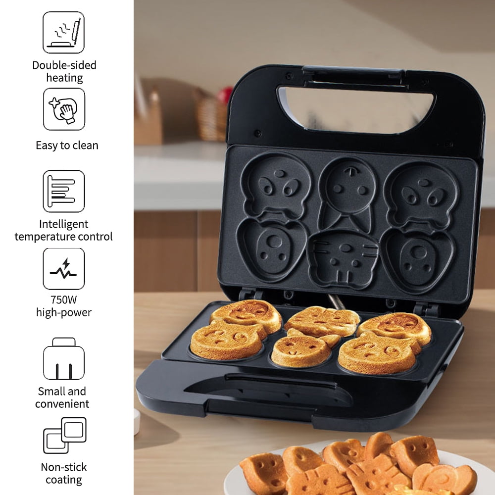 Click here for Unbranded Waffle Maker different Cat Shaped 6 Diff... prices
