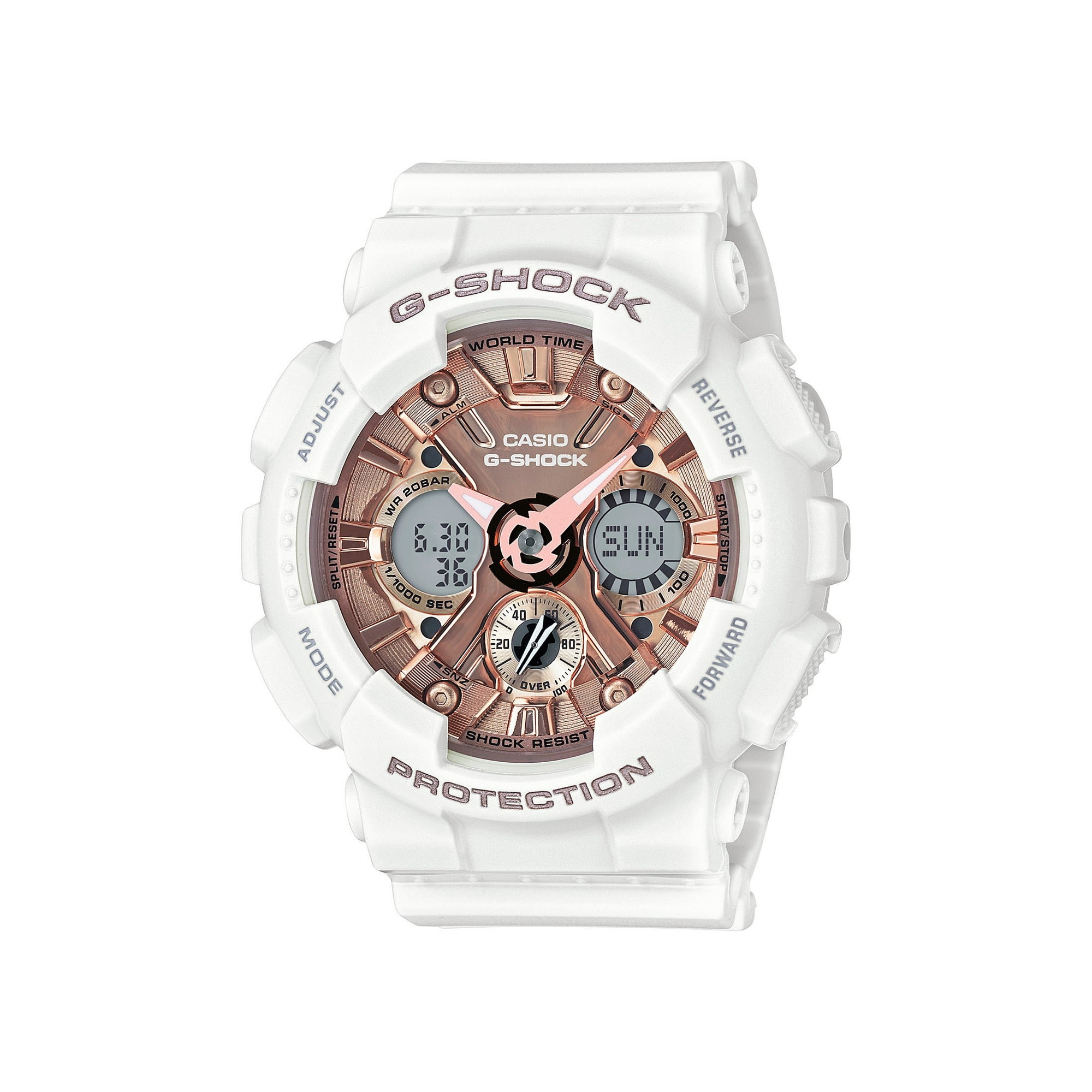Click here for Casio Womens G-Shock S Series Rose Gold Dial Sport... prices