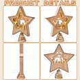 Bybiment 3D Wooden Nativity Christmas Tree Star Topper Illuminated ...
