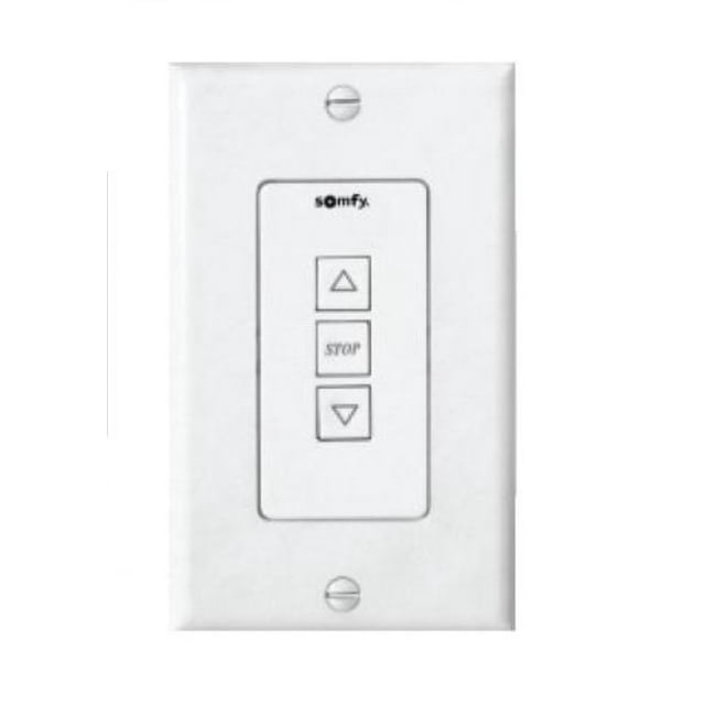 Somfy Smart Home Single Push Button Switch Station (White) #1800406 ...