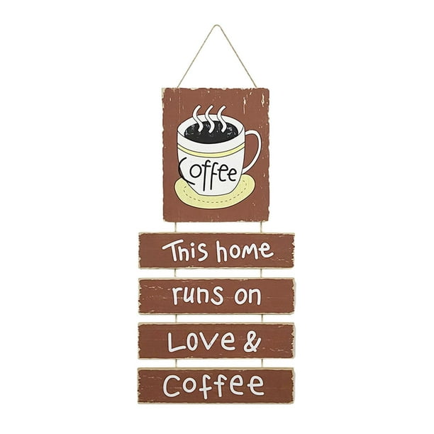 Shangren Coffee Plaques Coffee Shop Outdoor Kitchen Wooden Sign Doors ...