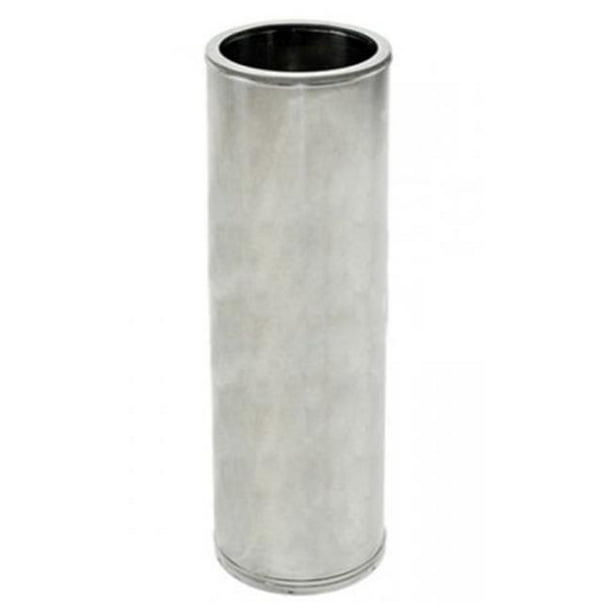10 x 24 in. DuraTech Chimney Stainless Steel Pipe - Walmart.com