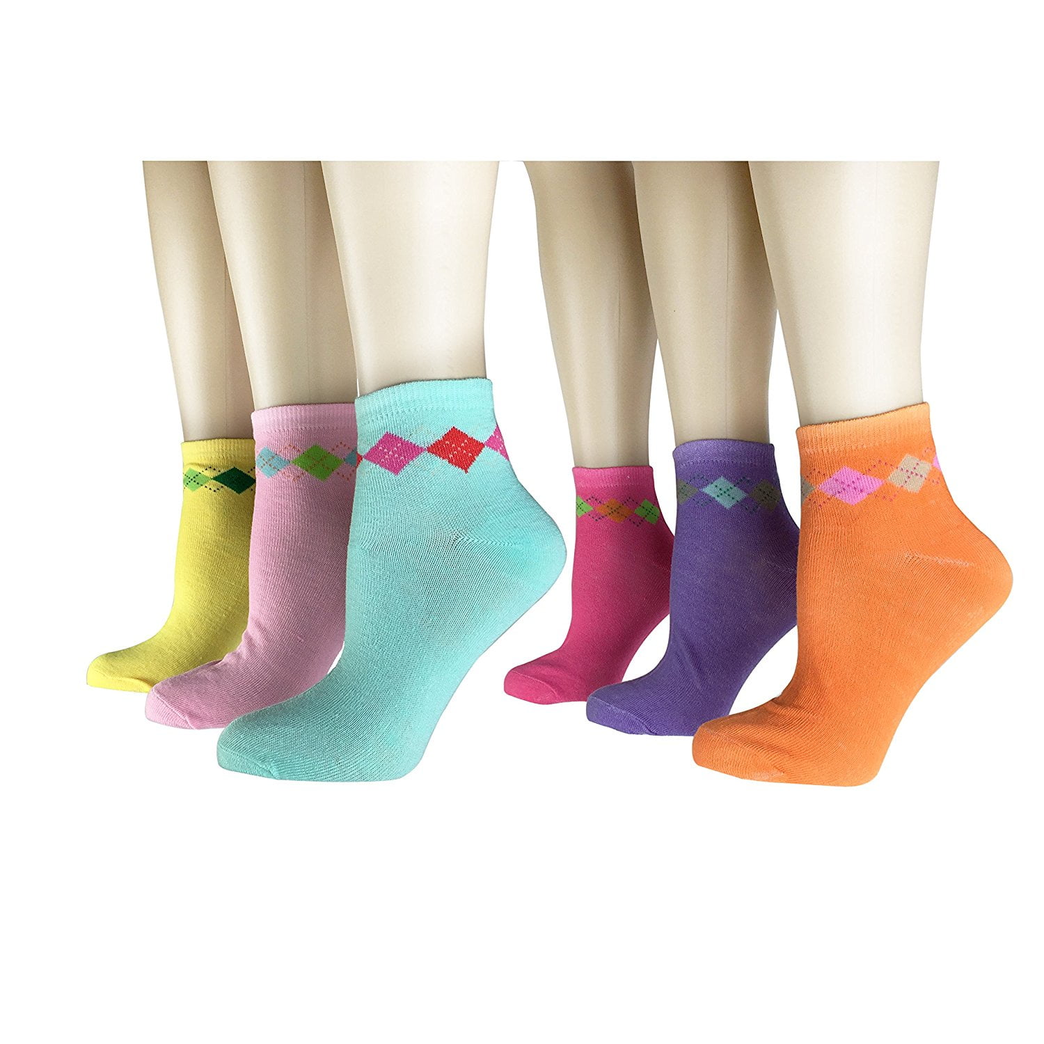 Women's 12 Pairs Socks Assorted Colors Size 6-9, Diff Patterns ...