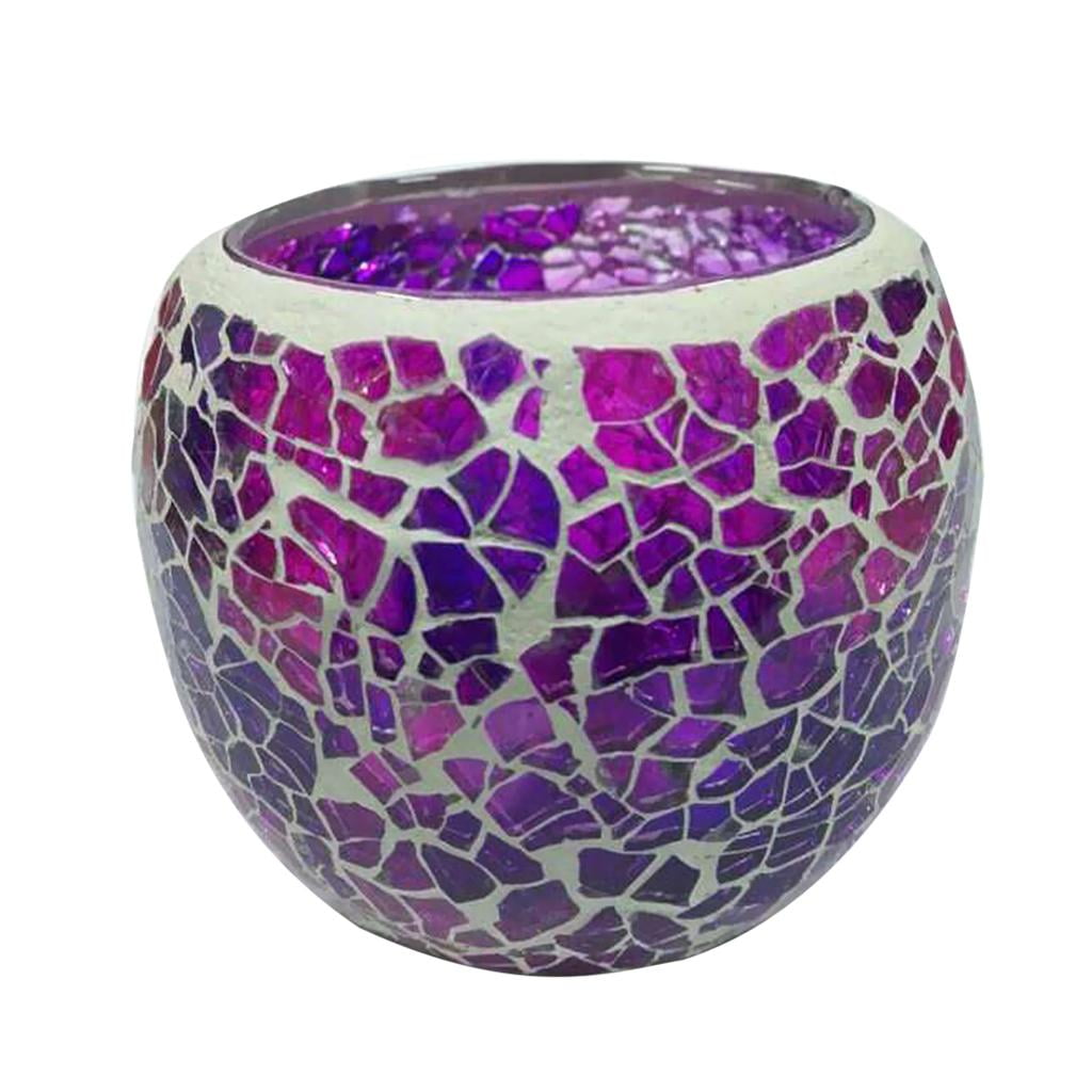 Click here for Yuksok Mosaic Colorful Votive Candle Tea Light Bow... prices