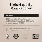 Manukora Raw Manuka Honey MGO 200+ | Stick Packs | 100% Pure New ...