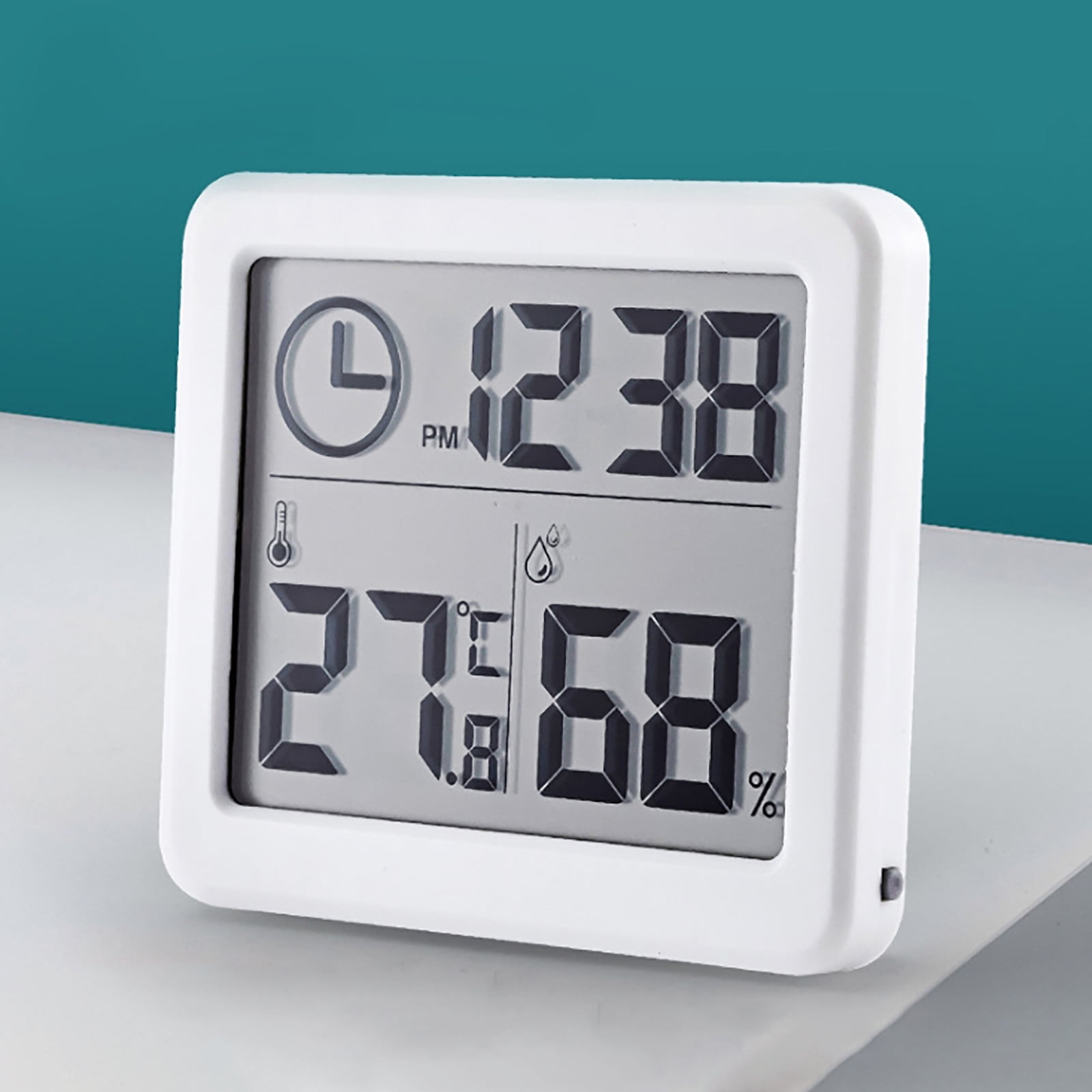 EGNMCR 3.2inch Digital Temperature Humidity Meter Clock Bedroom ...