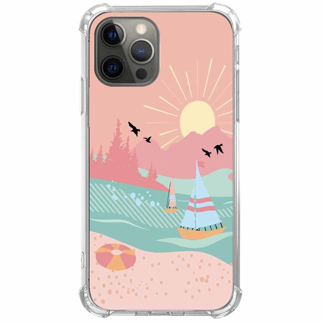 Sailing Boat Case for iPhone 13 Pro ,Aesthetic Art Design Pattern TPU Shock Proof Cover Case ...