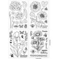4Pcs 4 Styles PVC Plastic Clear Stamps for DIY Scrapbooking Photo Album ...