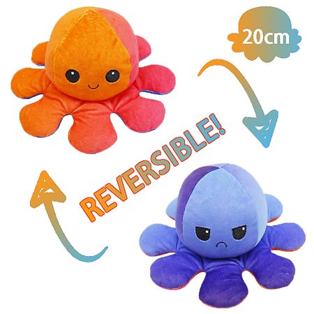 Reversible Octopus Plush Toy, Cute Octopus Stuffed Animal Reversible ...